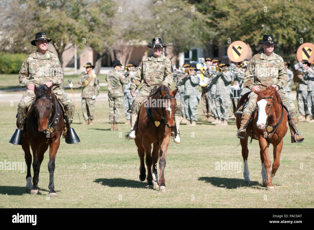 Maj. Gen. John Thomson, commander of the 1st Cavalry Division, Col ...