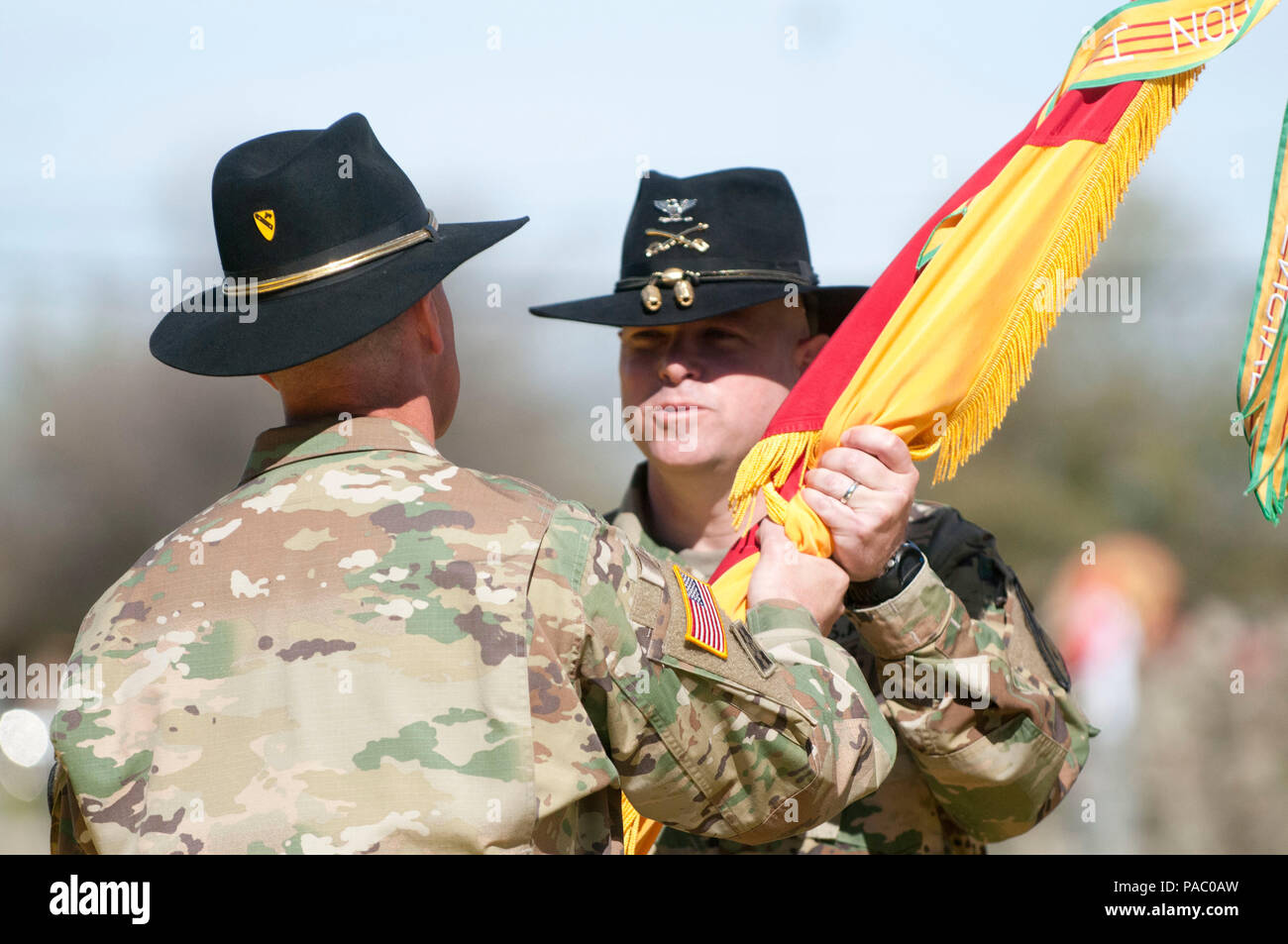 Col. John Woodward, incoming commander of the 3rd Armored Brigade ...