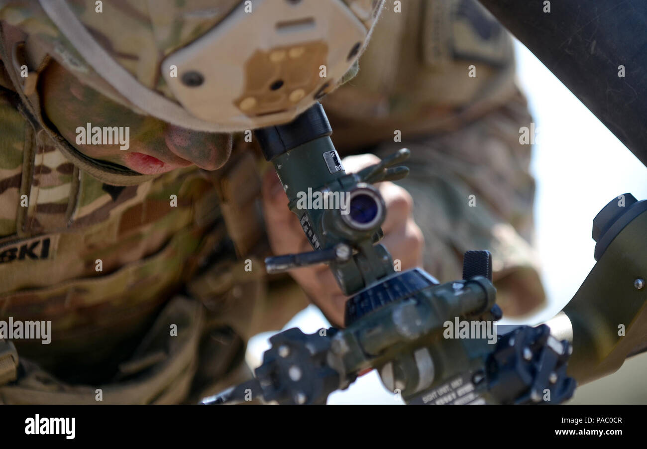 U.S. Army Spc. Charles Kulakowski, a mortarman assigned to the 1st ...