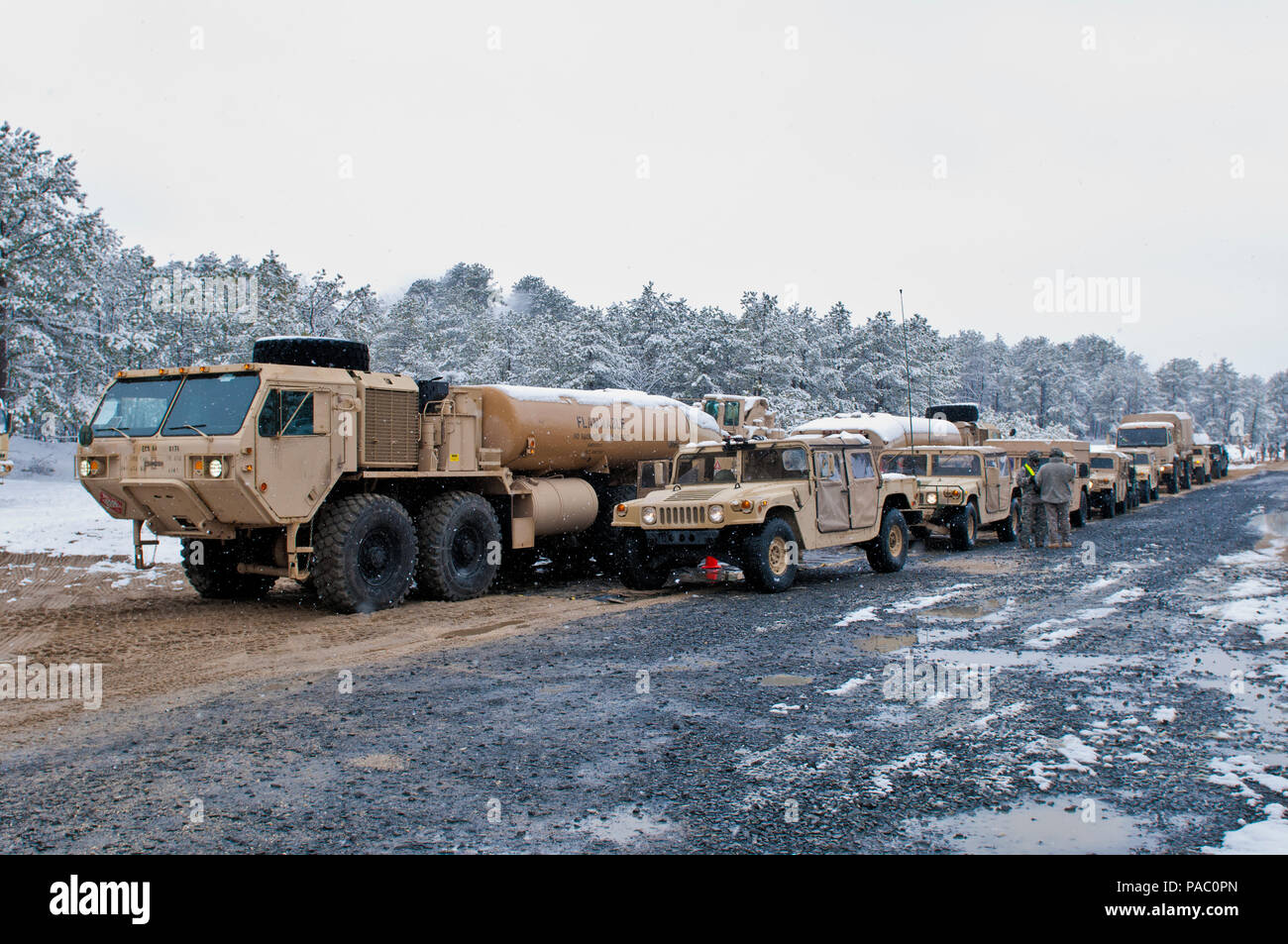 Heavy Expanded Mobility Tactical Trucks, of the 957th Quartermaster ...