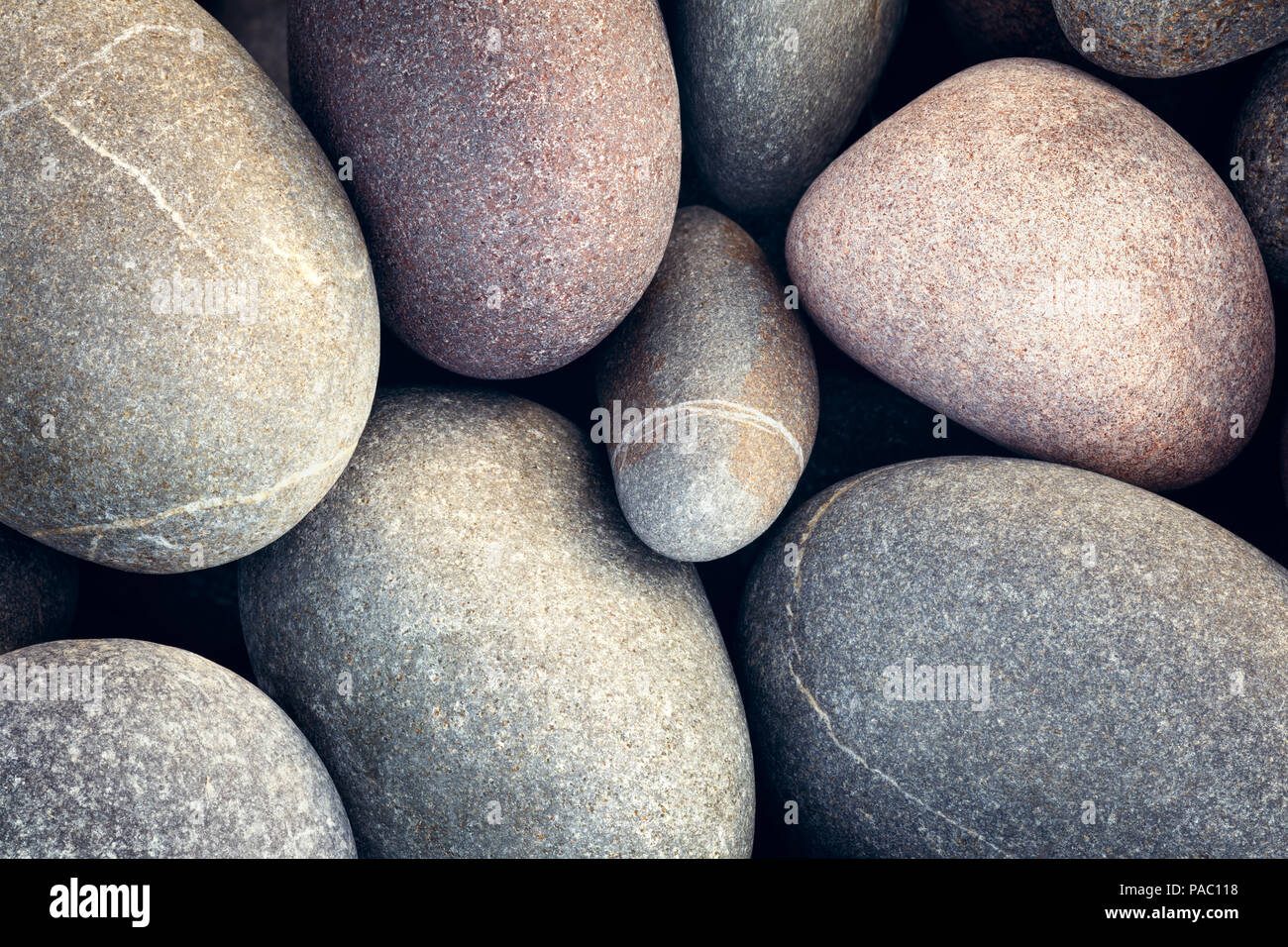 abstract background with round pebble stones in vintage style Stock ...