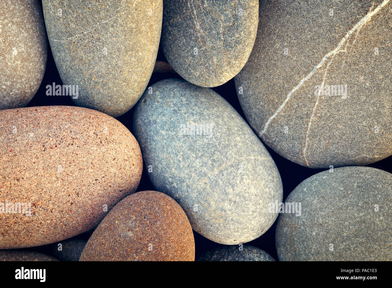 abstract background with round pebble stones in vintage style Stock ...