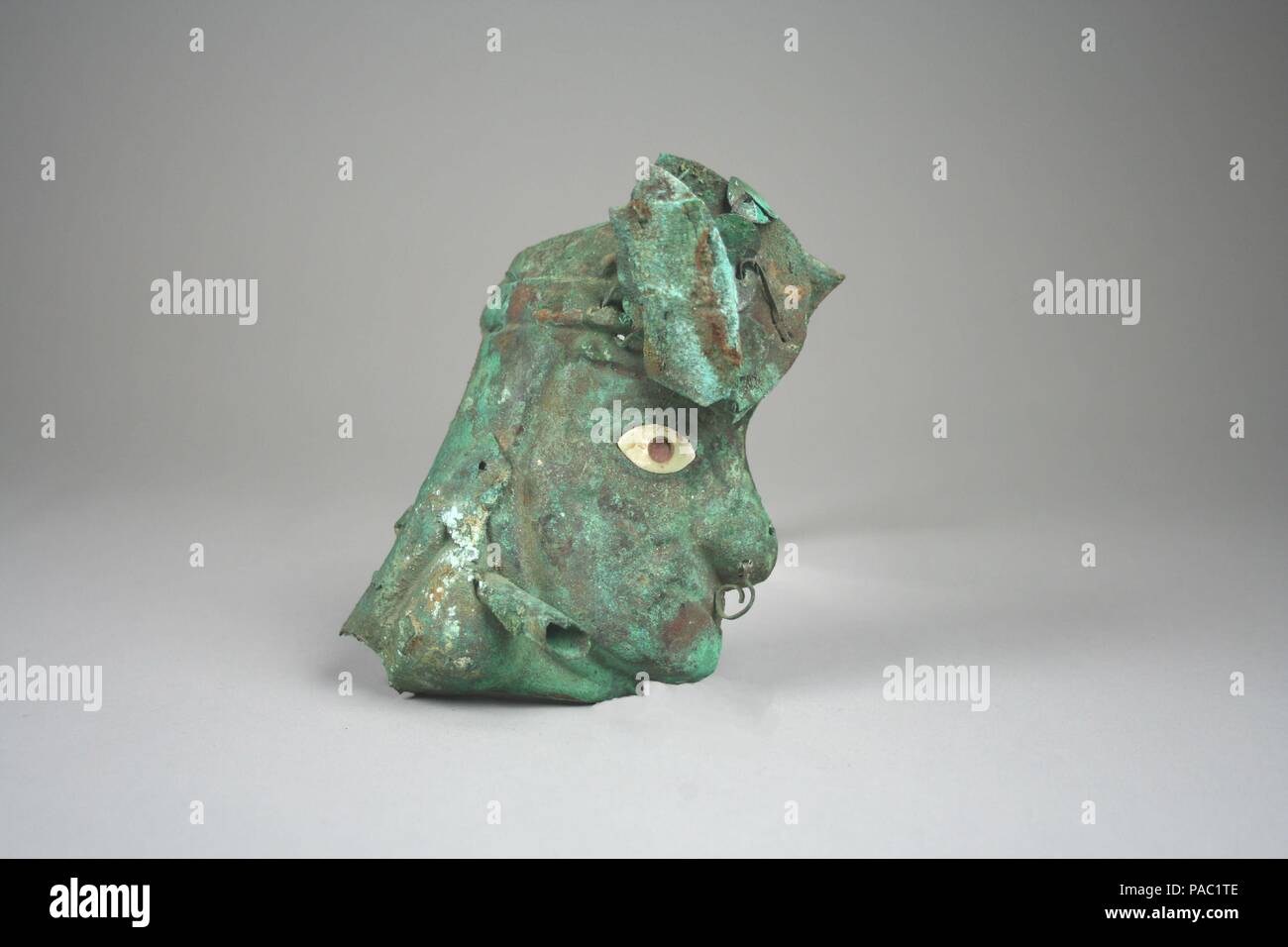 Face Mask Ornament. Culture: Moche (Loma Negra). Dimensions: Height 4-1 ...