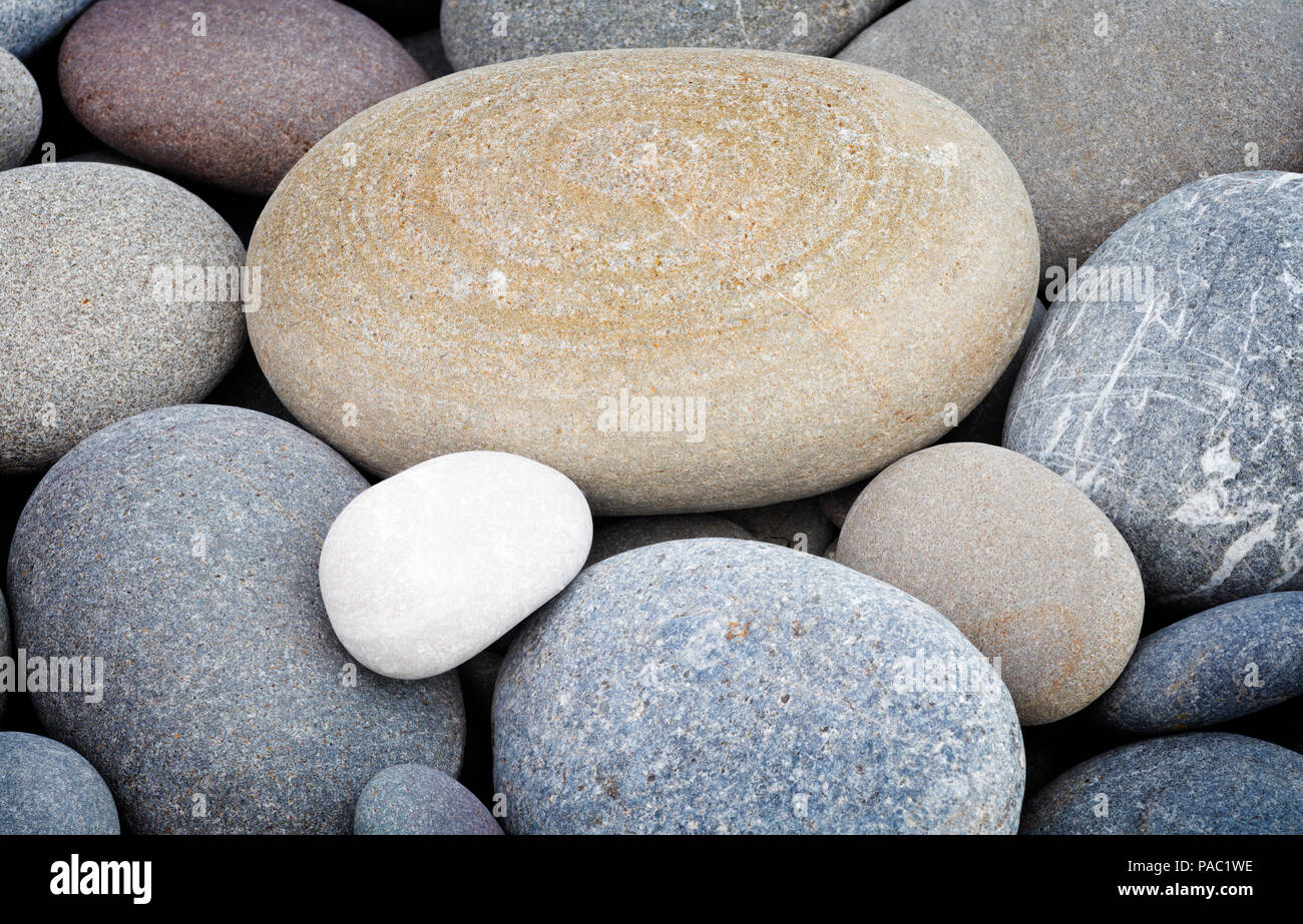 Abstract smooth round pebbles sea texture background Stock Photo - Alamy