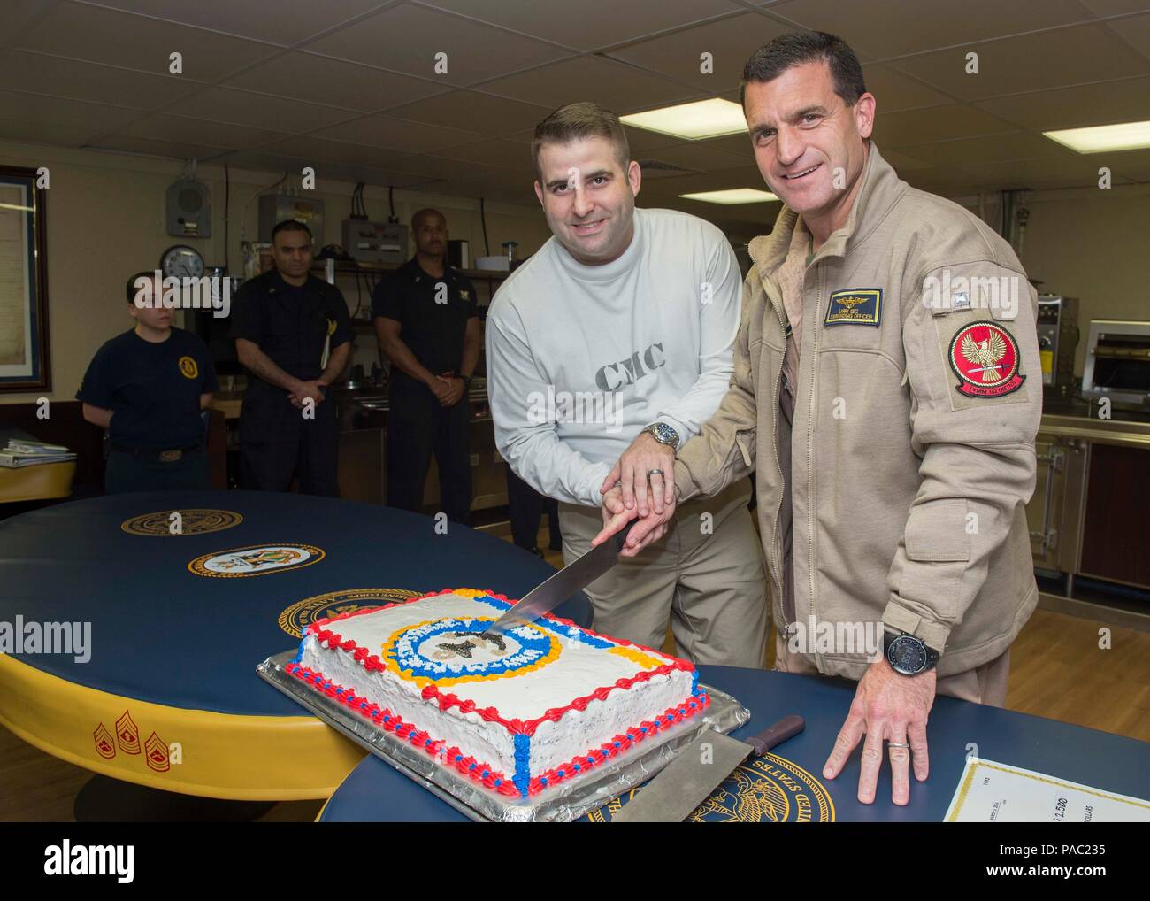 160305-N-AX638-014 ARABIAN GULF (Mar. 5, 2016) Capt. Larry G. Getz ...