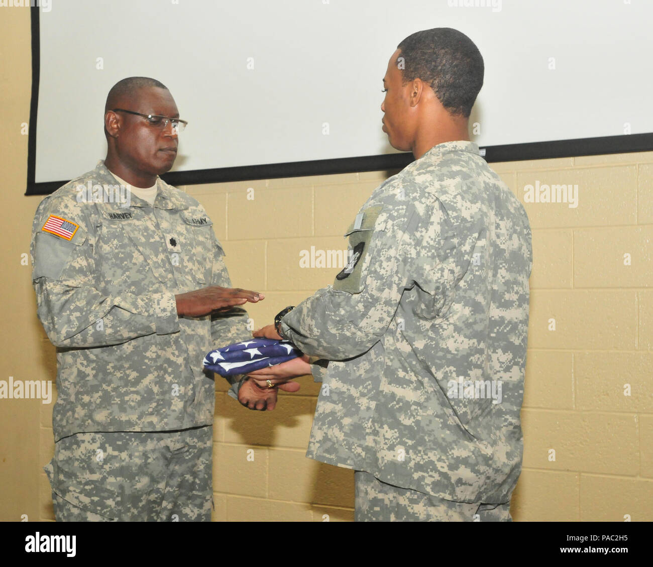 Lt. Col. Elvis Harvey, 104th Troop Command Battalion commander of the ...