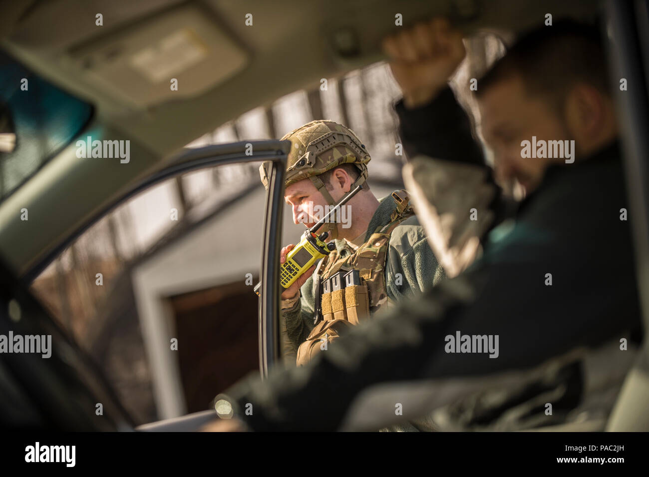 U.S. Air Force Staff Sgt. David Lowder with the 158th Fighter Wing ...