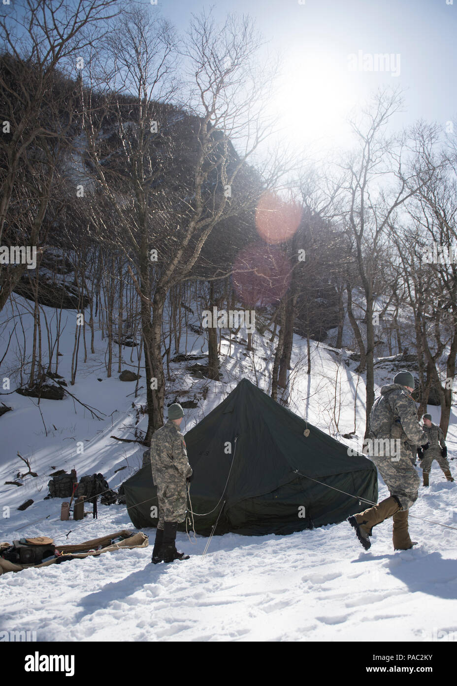 U.S. Army Soldiers with Alpha Company, 3rd Battalion, 172nd Infantry ...