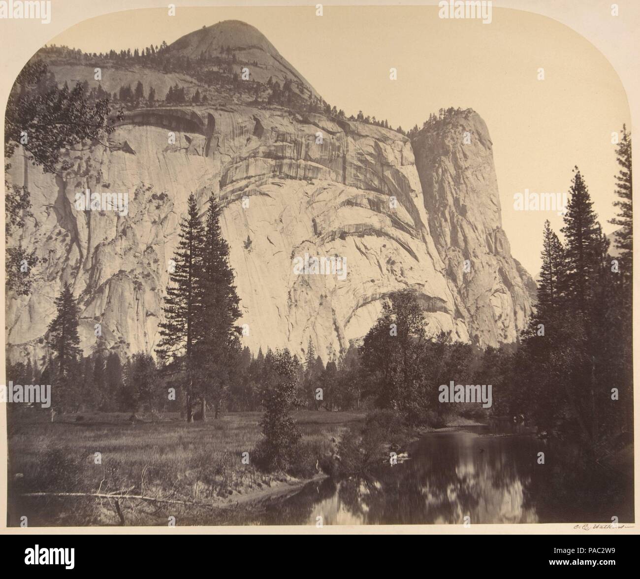 North Dome on left - Royal Arches - Washington Column. Artist: Carleton ...