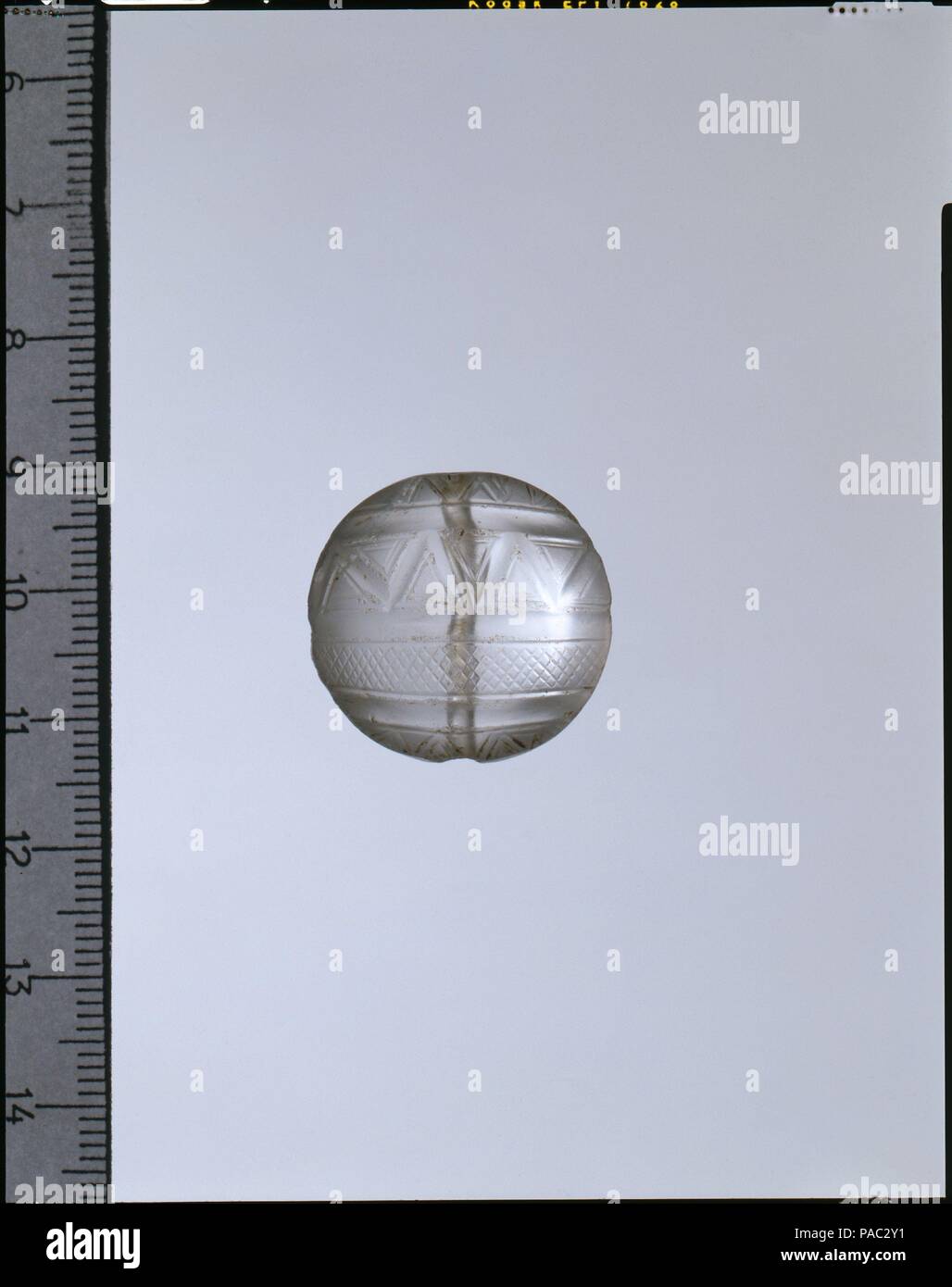 Rock crystal lentoid. Culture: Minoan. Dimensions: Diam.: 7/8 in. (2.3 ...