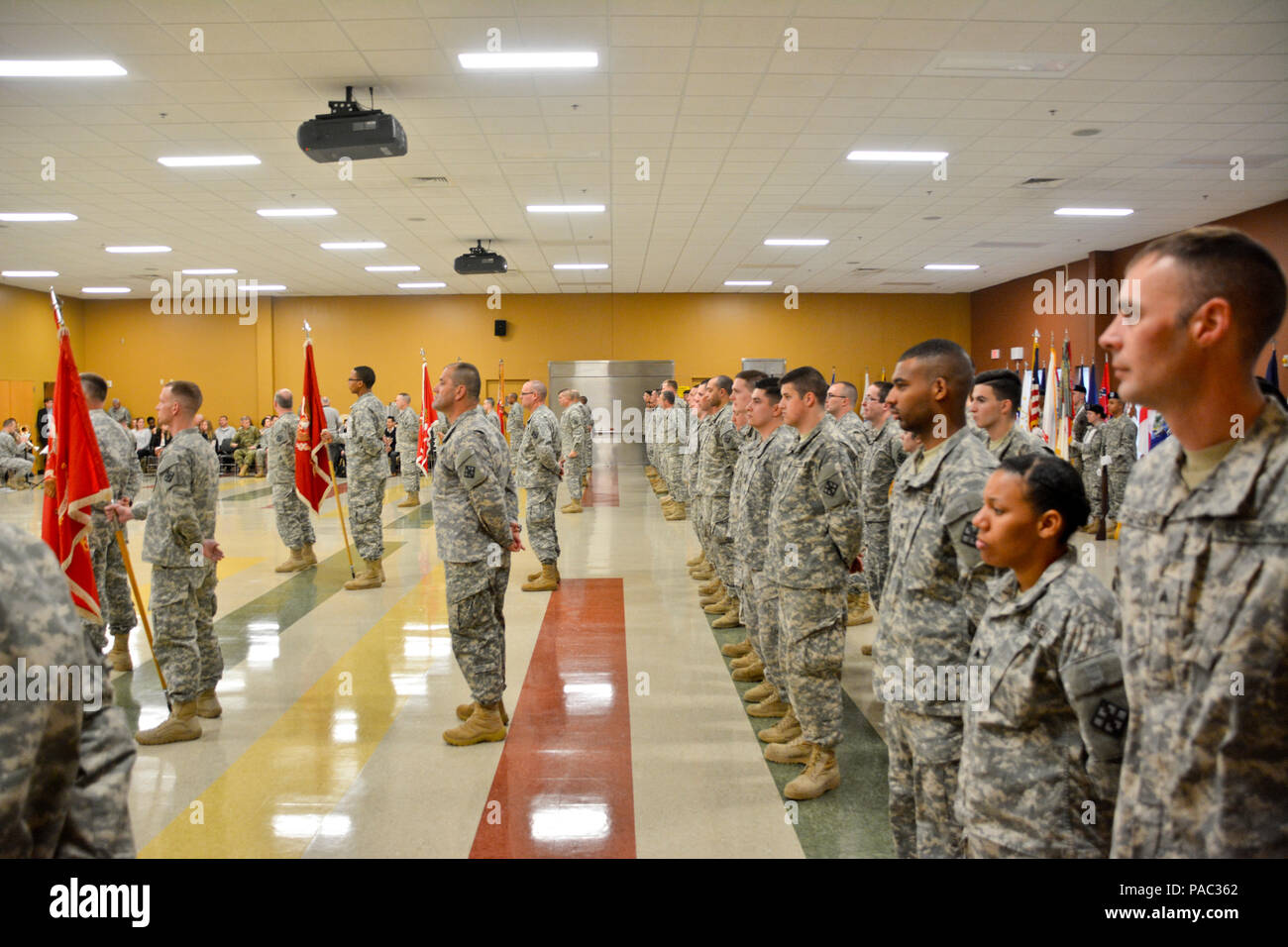 U.S. Army Reserve Soldiers with the 411th Engineer Brigade stand in ...