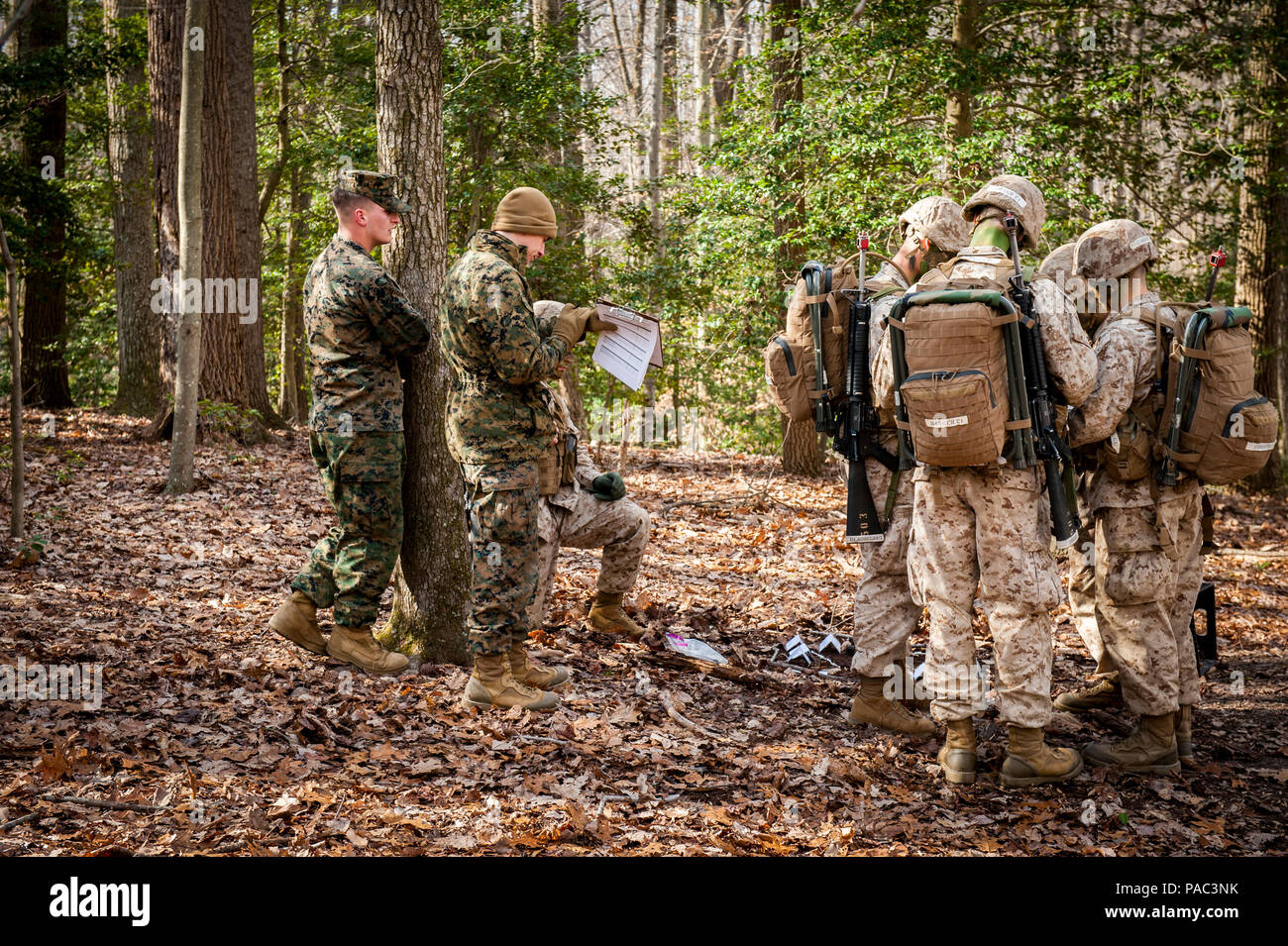 Officer Candidates from Charlie Company at OCS, Marine Corps Base ...