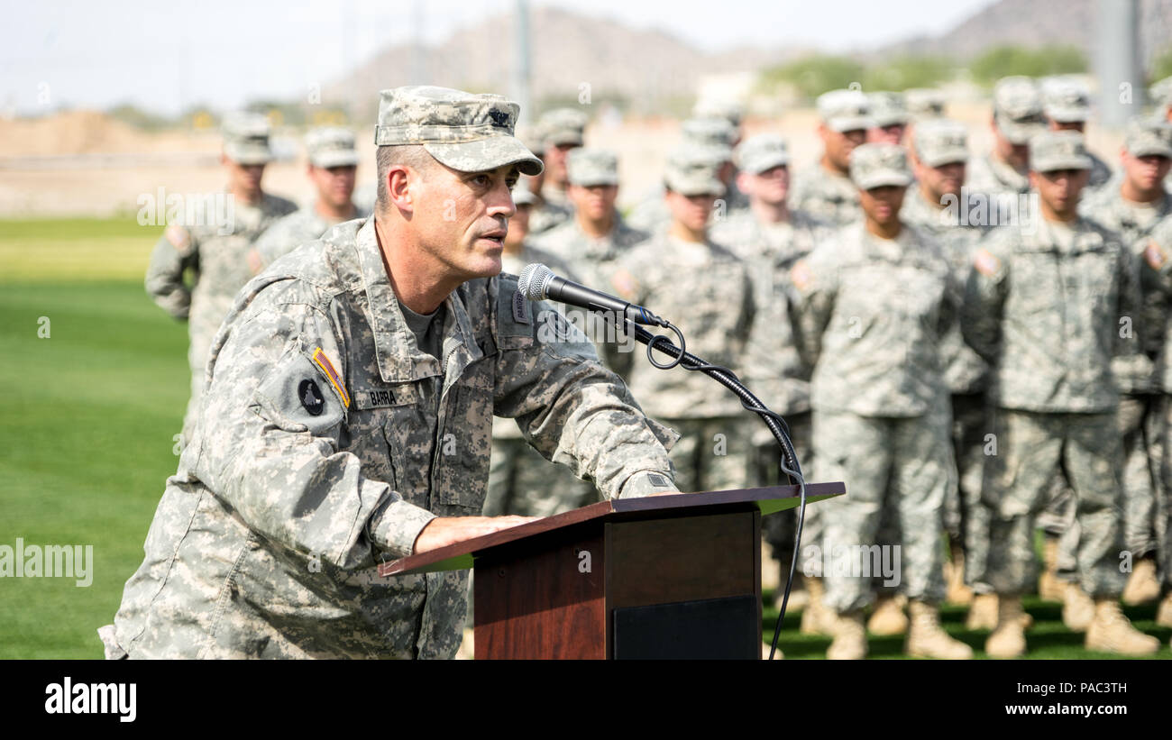 Col. Christopher Barra, Commander, 653rd Regional Support Group, thanks ...