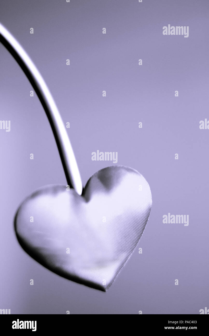 Red heart on neutral background without people Stock Photo - Alamy