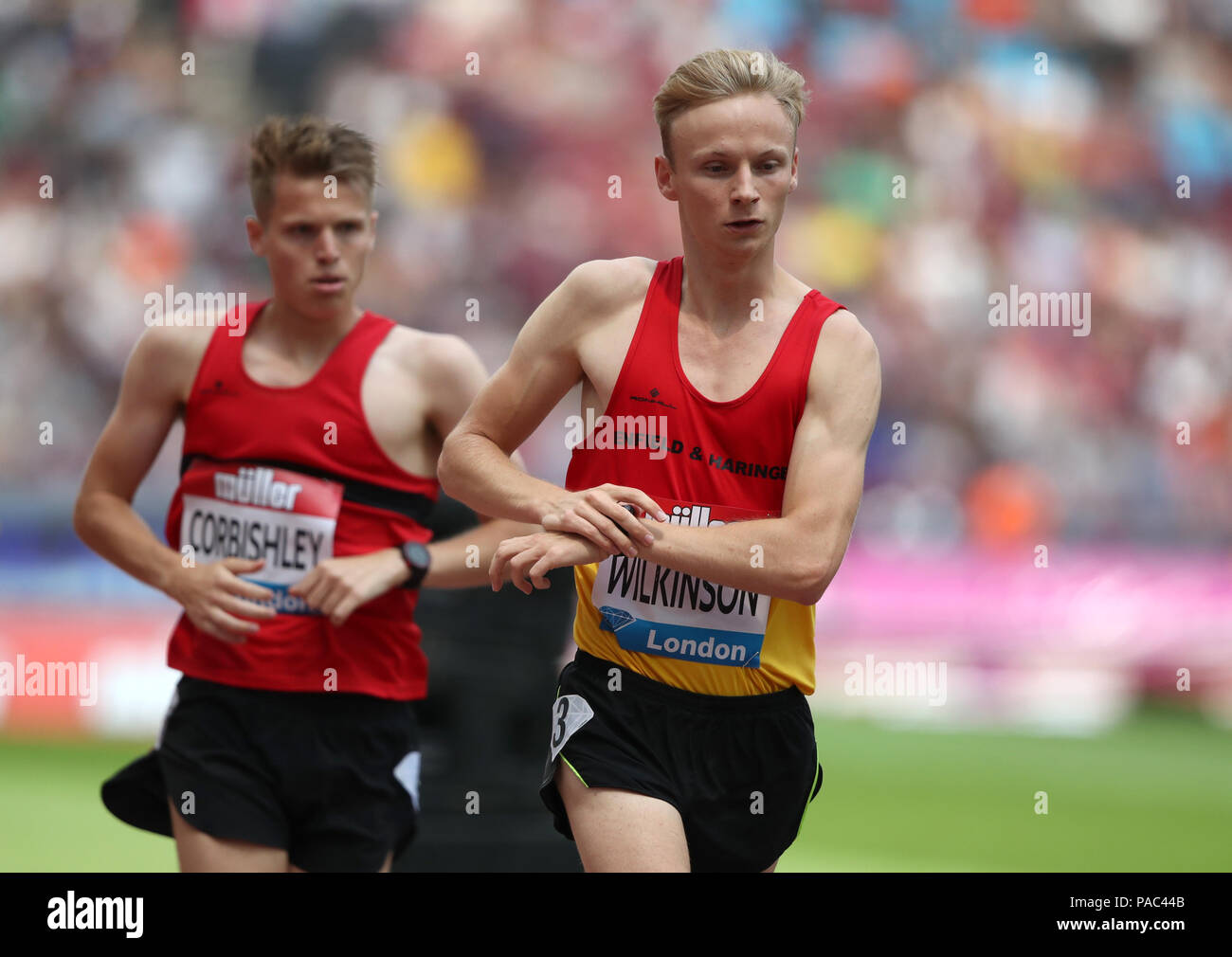 Great Britain's Callum Wilkinson in action during The Men's 3000m walk ...
