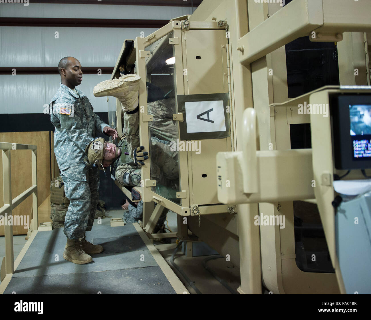 Sgt. 1st Class Ken Shirley, a High Mobility Multipurpose Wheeled ...