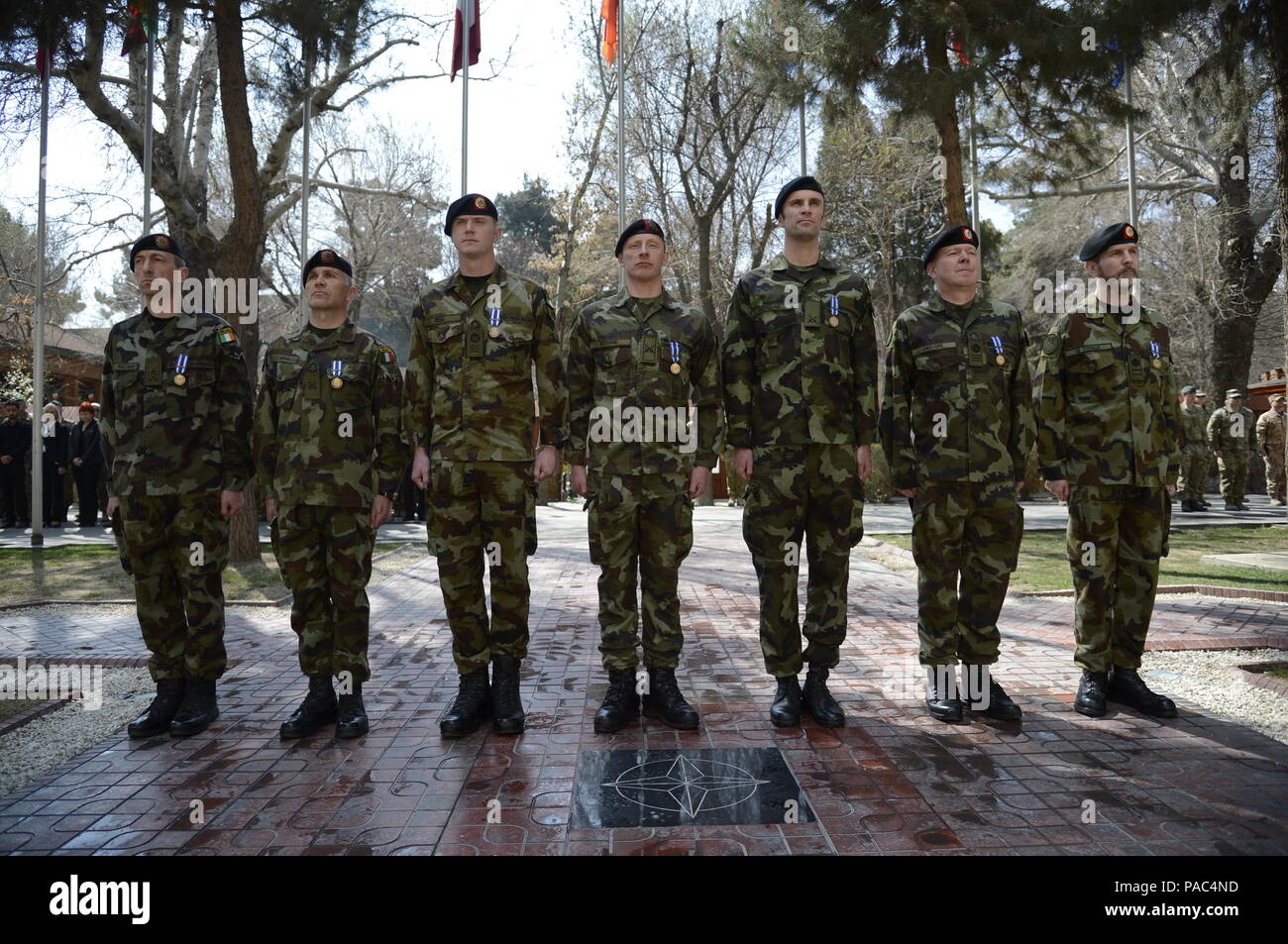 Ireland marks its end of mission at a flag-lowering ceremony on Sunday ...