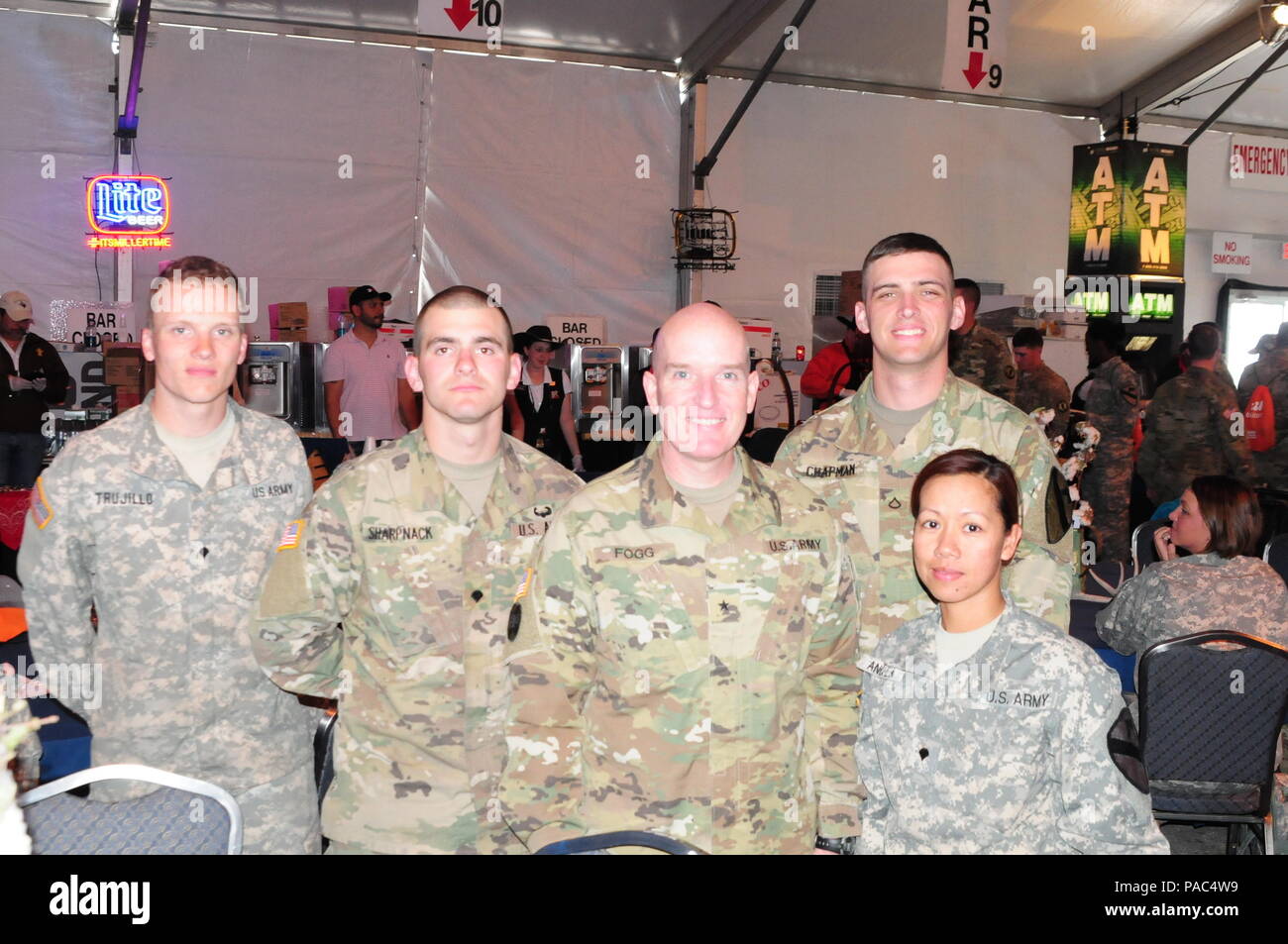 Brig. Gen. Rodney Fogg (center), commander of the 13th Expeditionary ...
