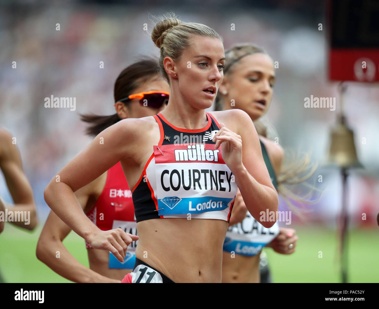 Great Britain's Melissa Courtney in action during the Women's 3000m ...