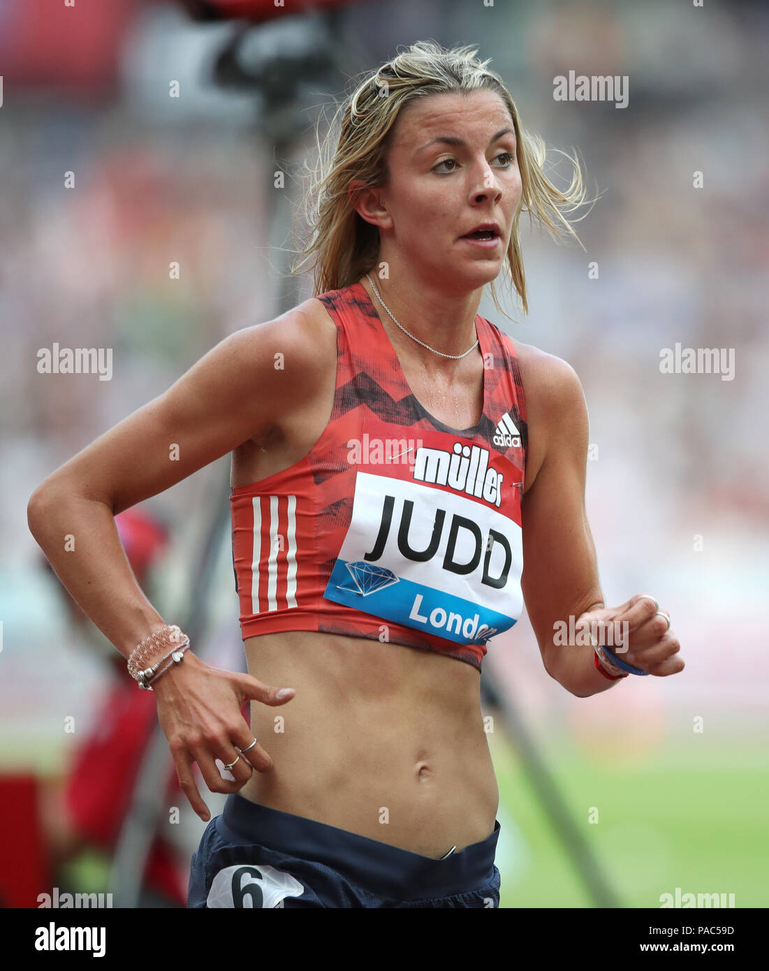 Great Britain's Jessica Judd in action during the Women's 3000m during ...