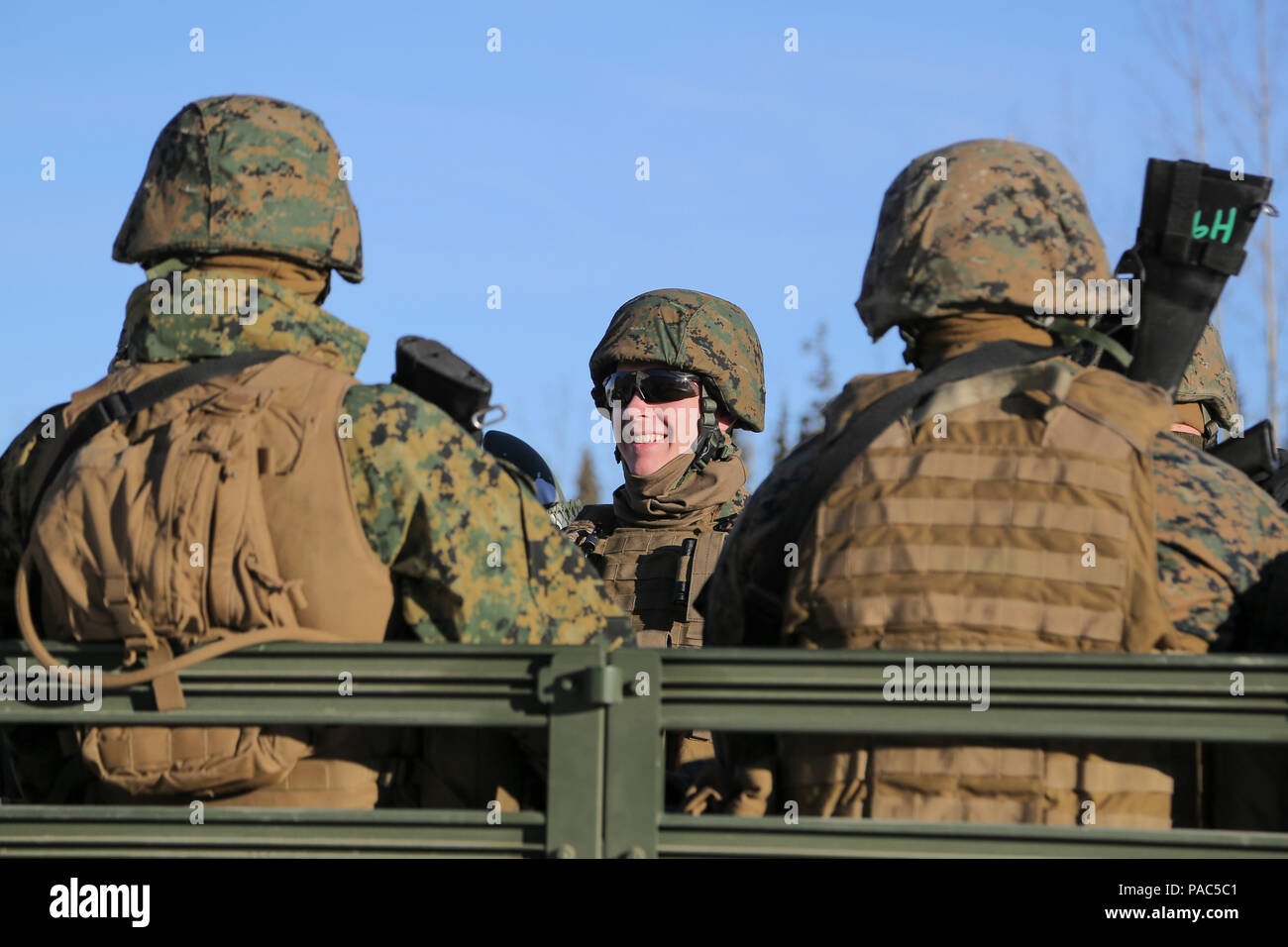 U.S. Marines assigned to Detachment Military Police Company D, 4th Law ...