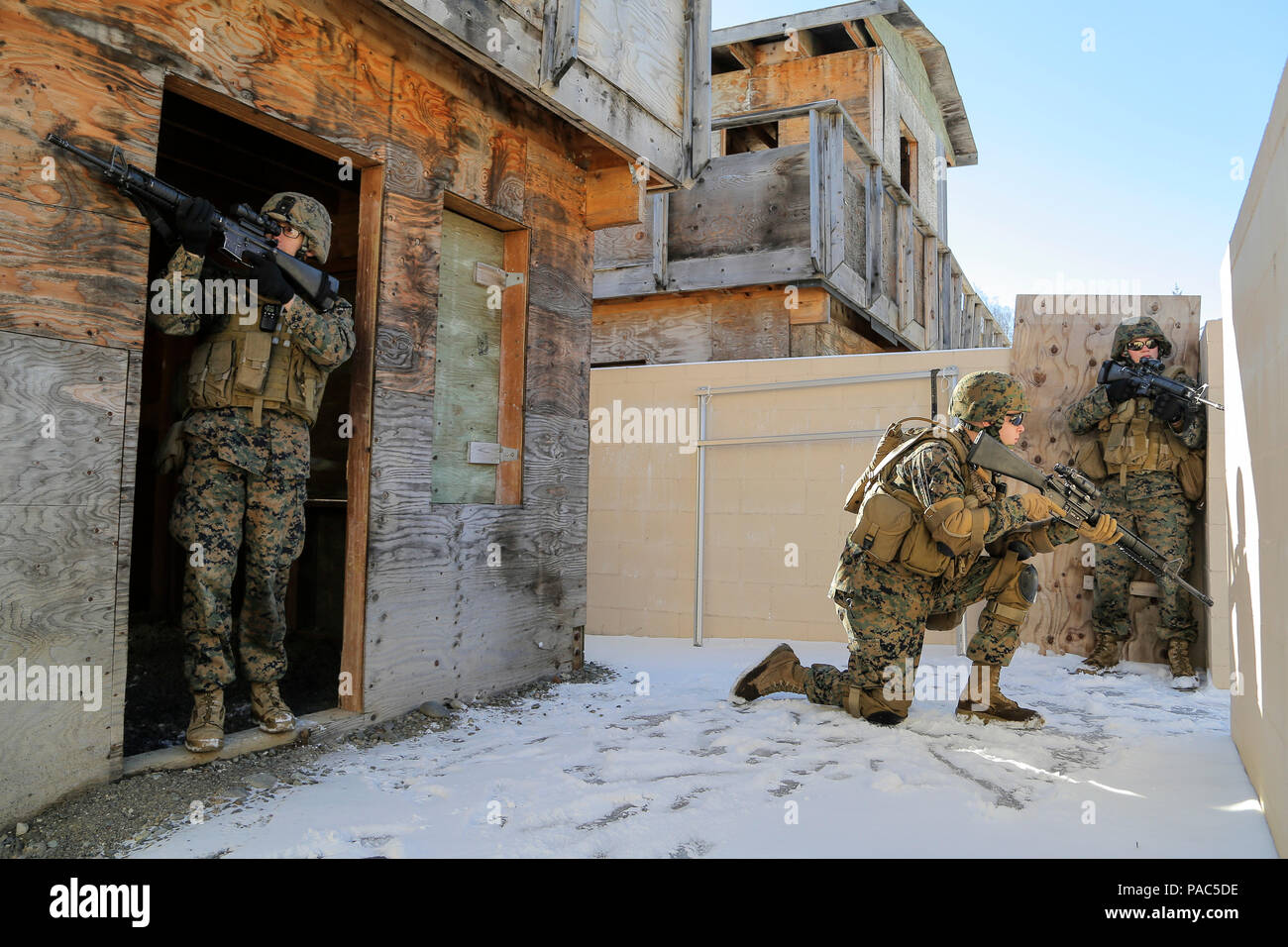 U.S. Marines assigned to Detachment Military Police Company D, 4th Law ...