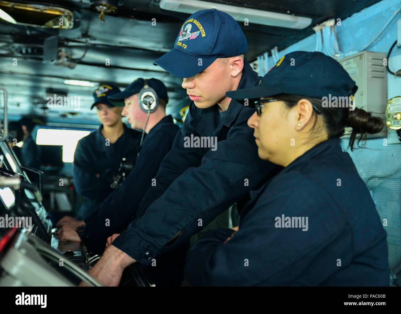 160305-N-VH385-047 ATLANTIC OCEAN (March 5, 2016) – Seaman Christian ...