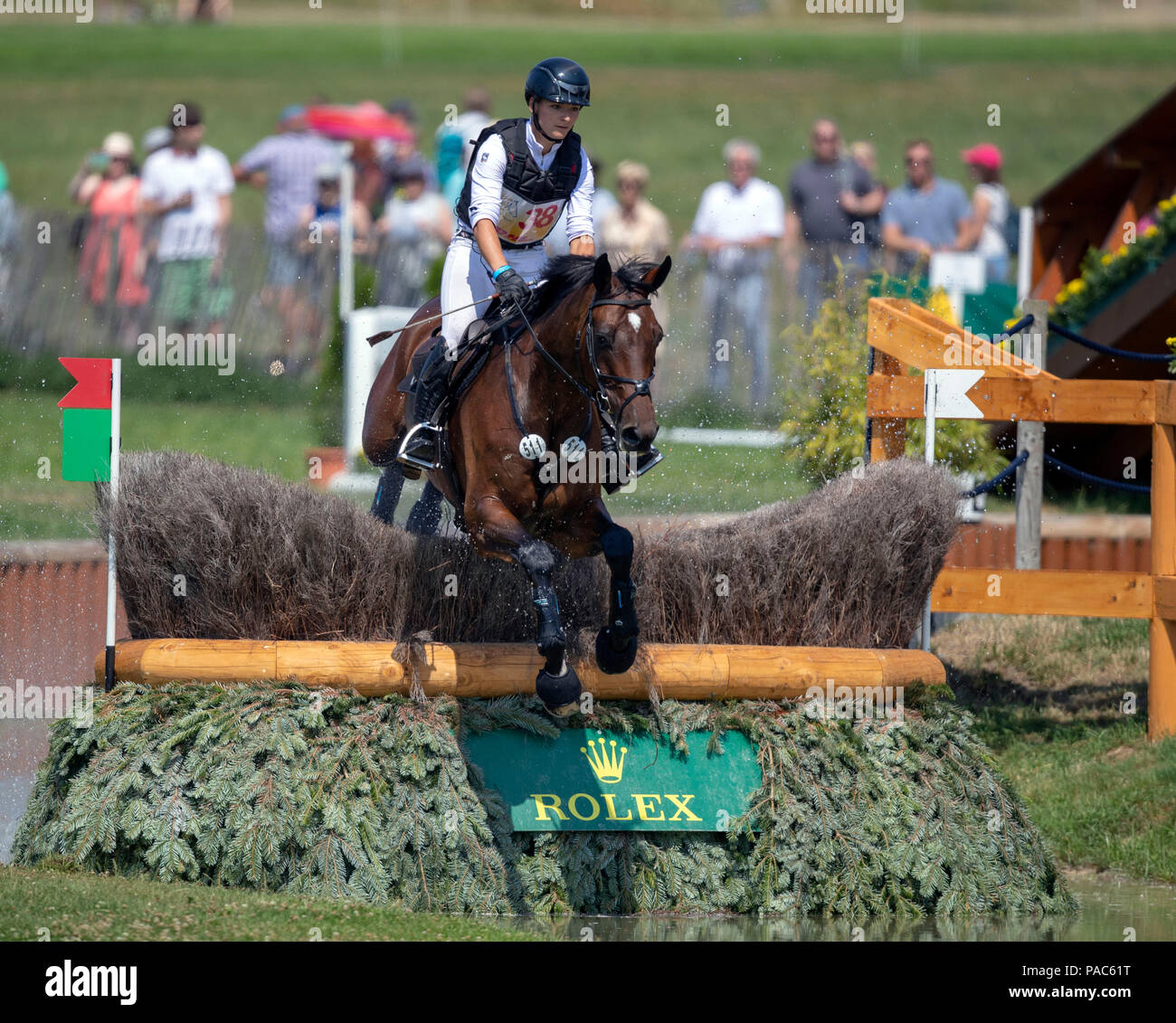 Germany's Julia Krajewski riding Chipmunk FRH during the cross country ...