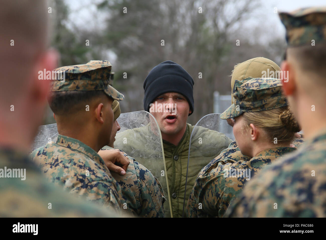 U.S. Marine Corps Sgt. Brandon P. Schuster, a platoon sergeant with ...