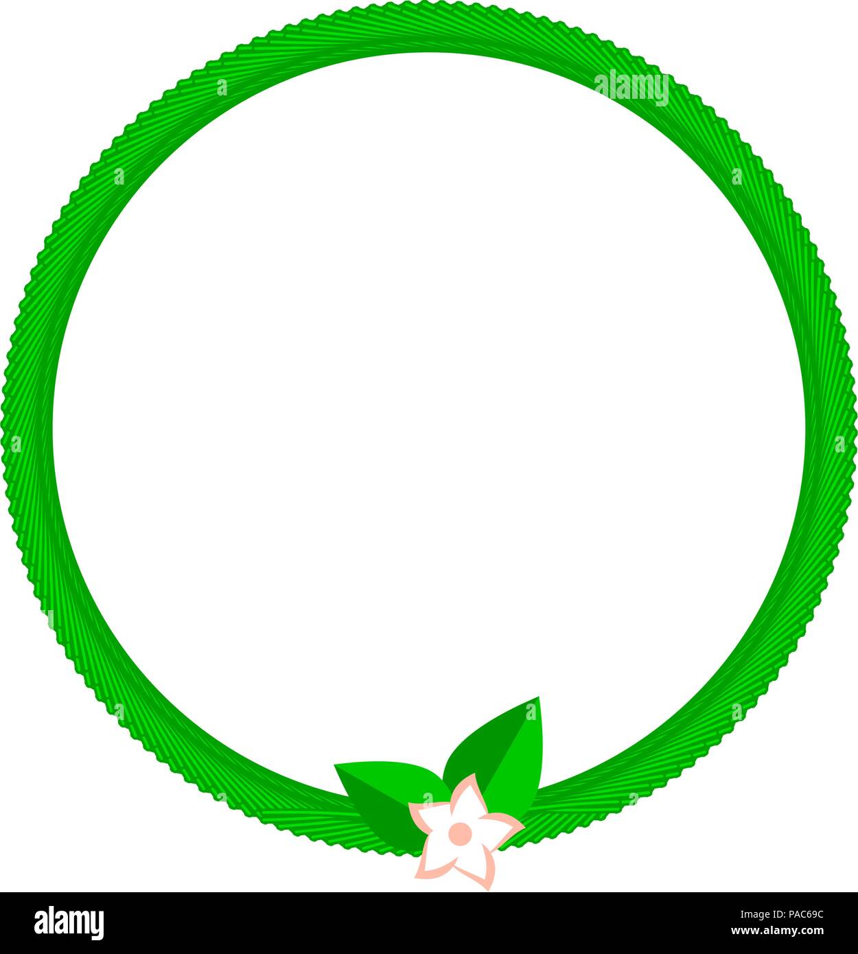 Green Round Frame High Resolution Stock Photography and Images - Alamy