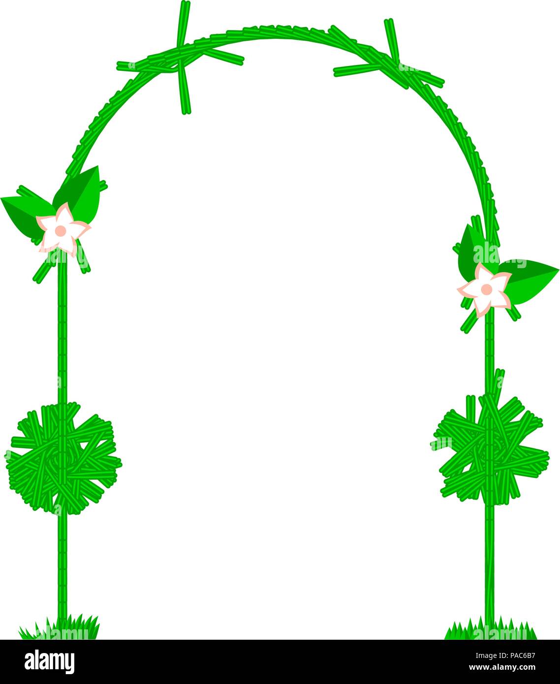 Flower arch Stock Vector Images - Alamy