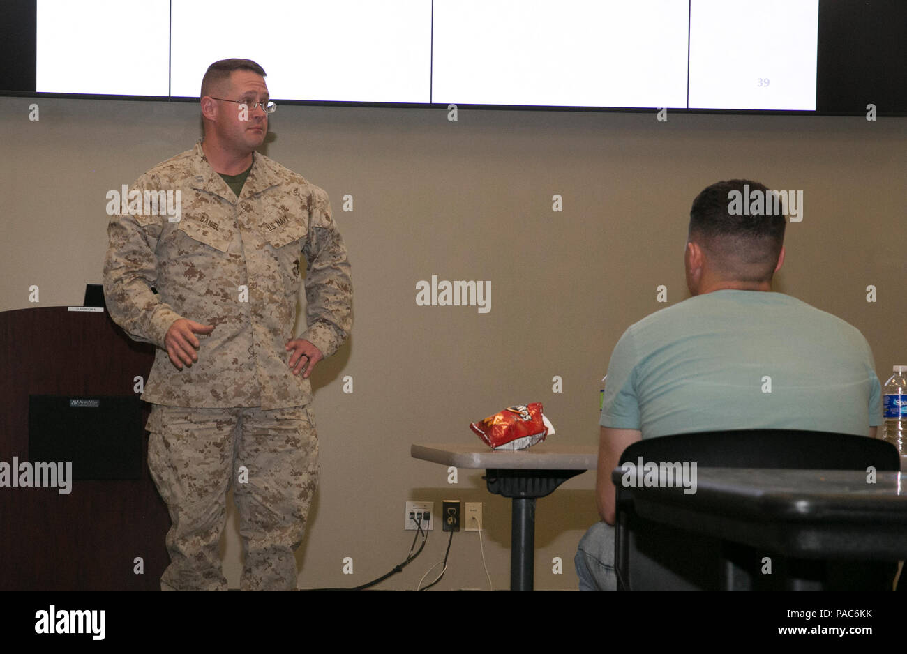 Lt. William Daniel, chaplain, 2nd Battalion, 7th Marine Regiment ...
