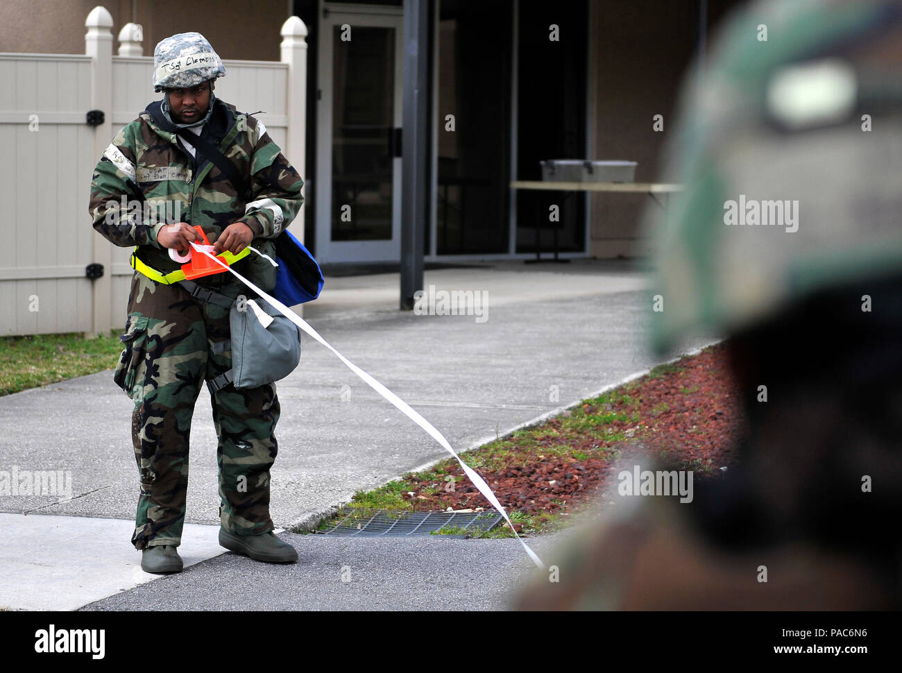 Lt. Col. Teresa Frank, Tech. Sgt. Daniel Clemons and Airman Adrian ...