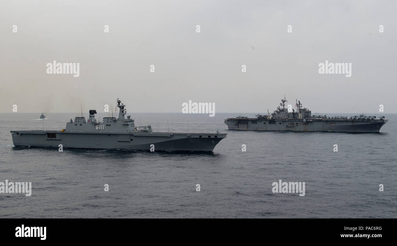 160308-N-KR961-986 EAST SEA (March 8, 2016) The amphibious assault ship ...