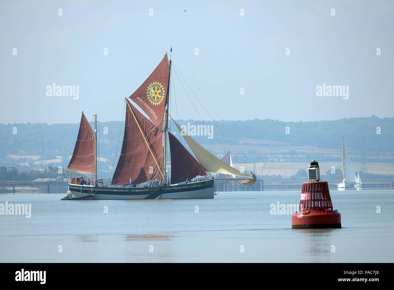 The 2018 Thames Barge race run by the association of Bargeman. The race ...