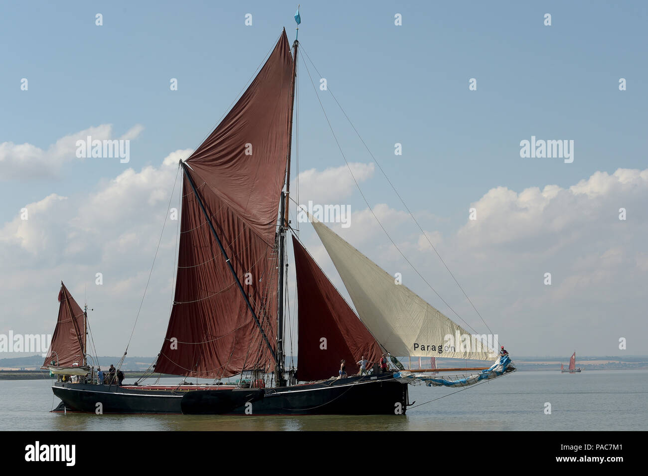 The 2018 Thames Barge race run by the association of Bargeman. The race ...