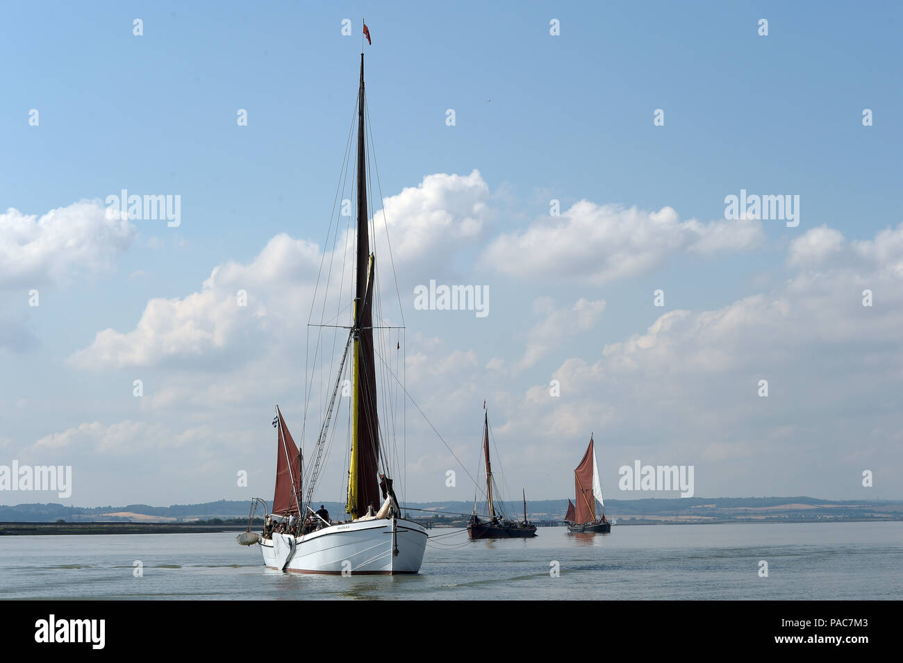 The 2018 Thames Barge race run by the association of Bargeman. The race ...