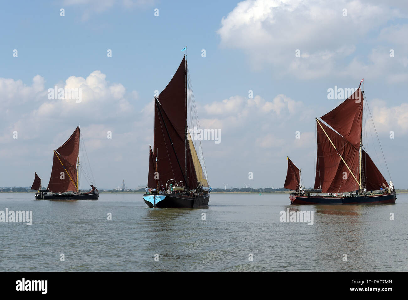 The 2018 Thames Barge race run by the association of Bargeman. The race ...