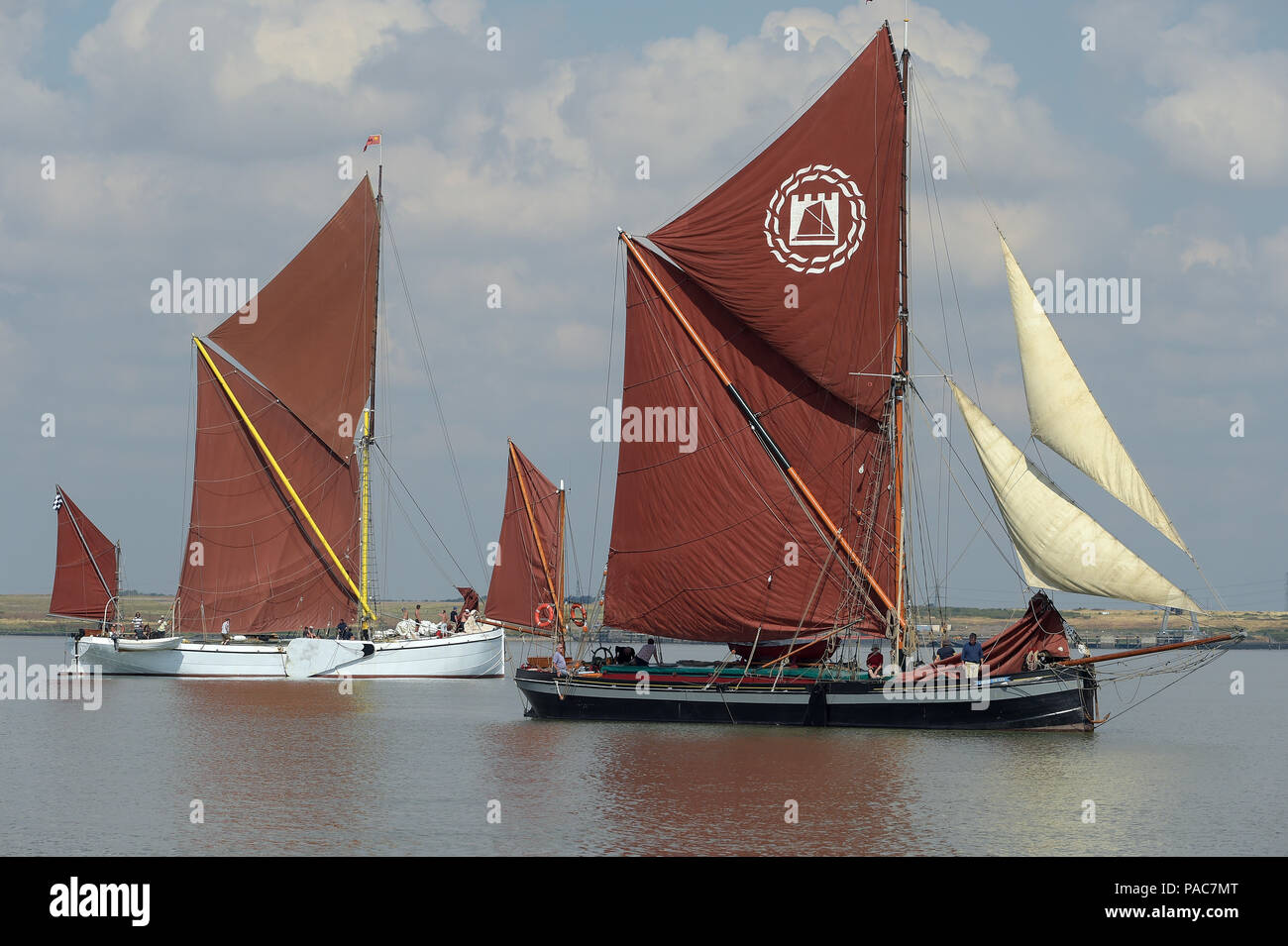 The 2018 Thames Barge race run by the association of Bargeman. The race ...