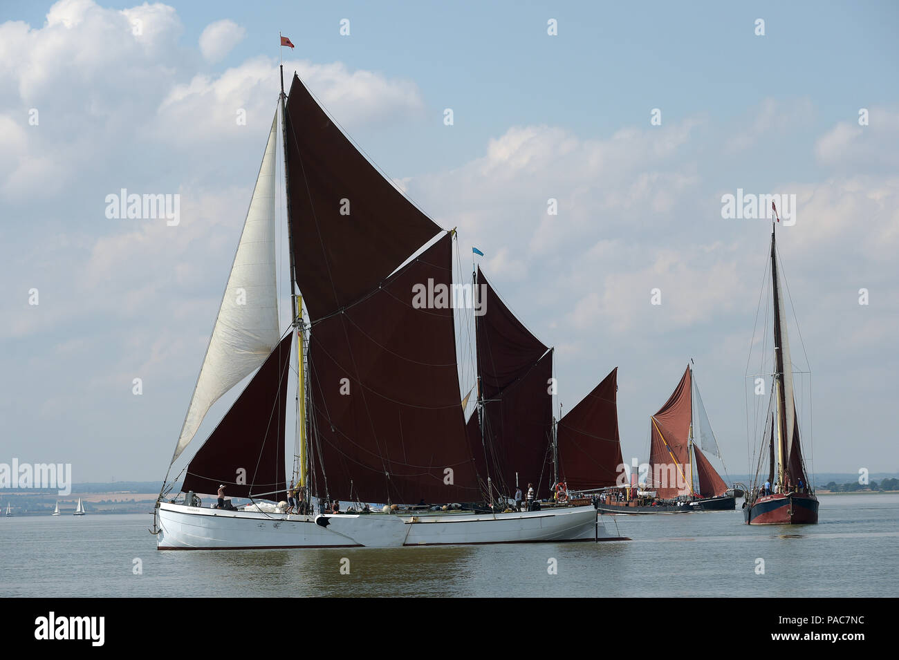 The 2018 Thames Barge race run by the association of Bargeman. The race ...