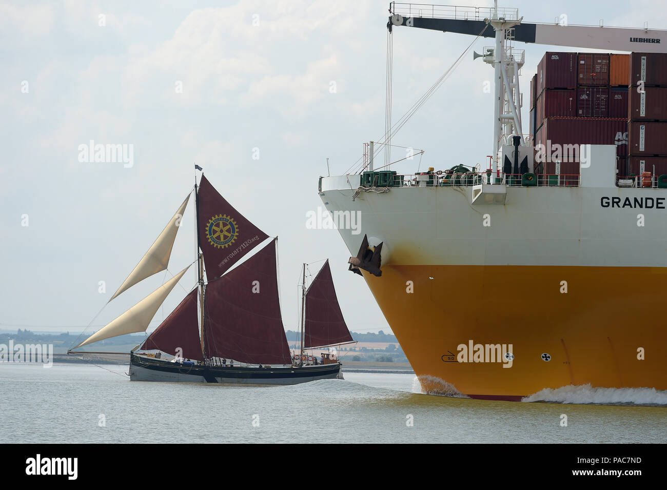 The 2018 Thames Barge race run by the association of Bargeman. The race ...