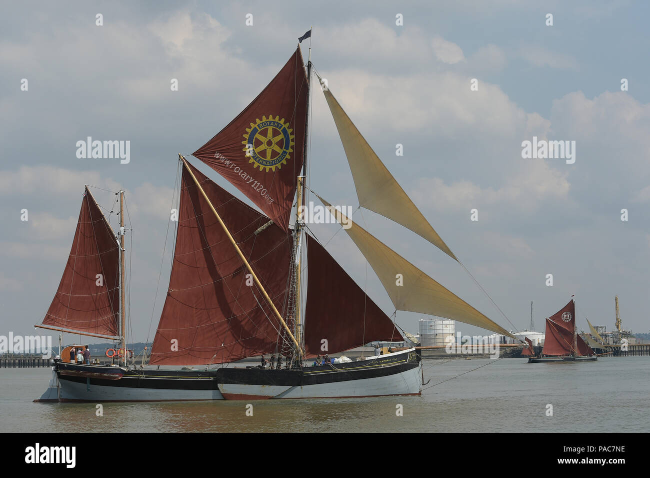The 2018 Thames Barge race run by the association of Bargeman. The race ...