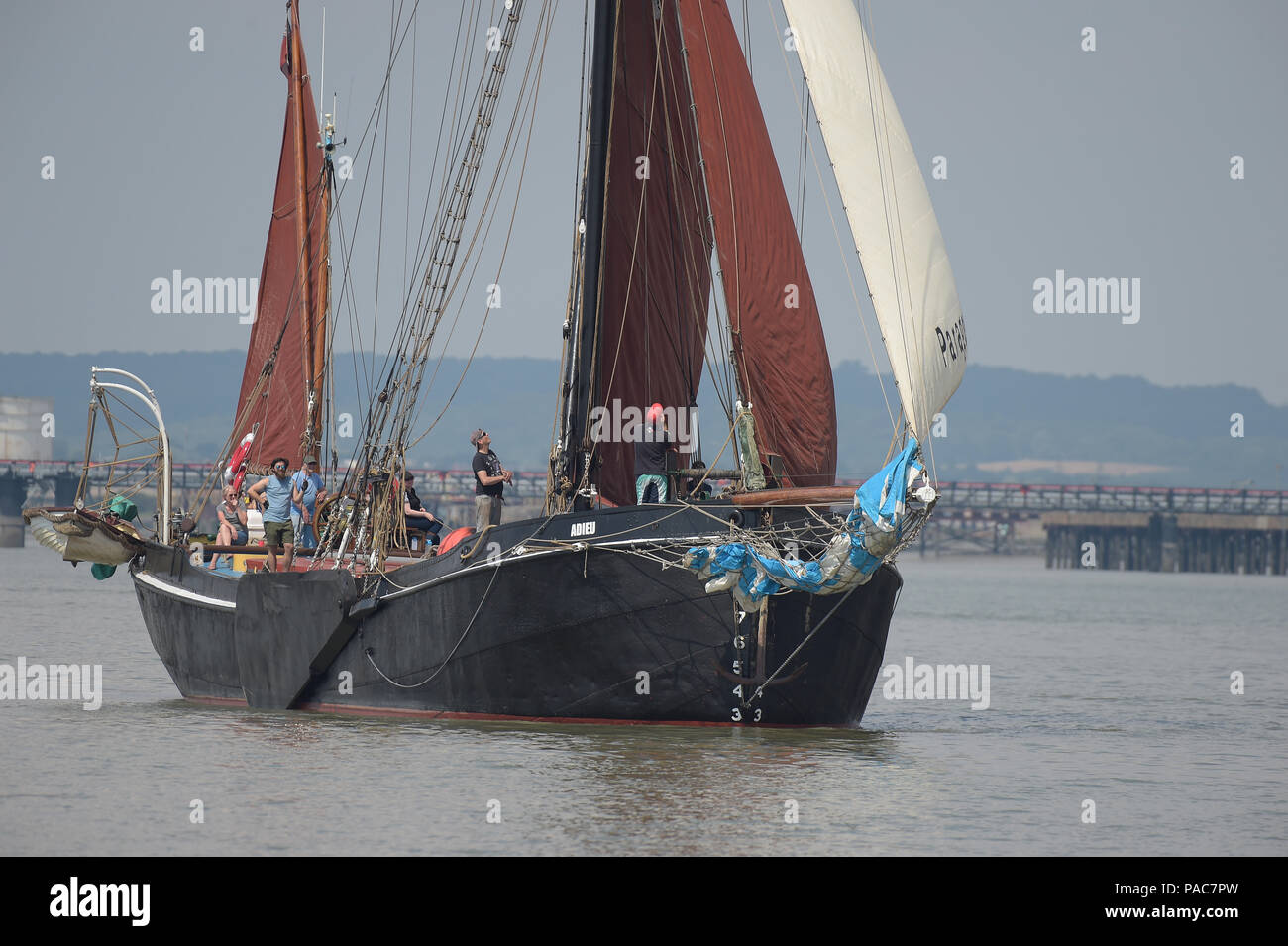 The 2018 Thames Barge race run by the association of Bargeman. The race ...