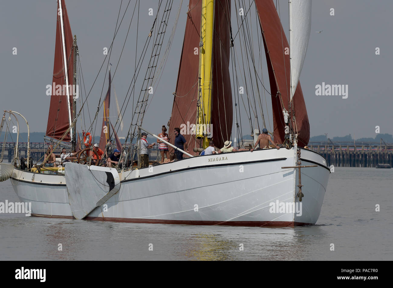 The 2018 Thames Barge race run by the association of Bargeman. The race ...