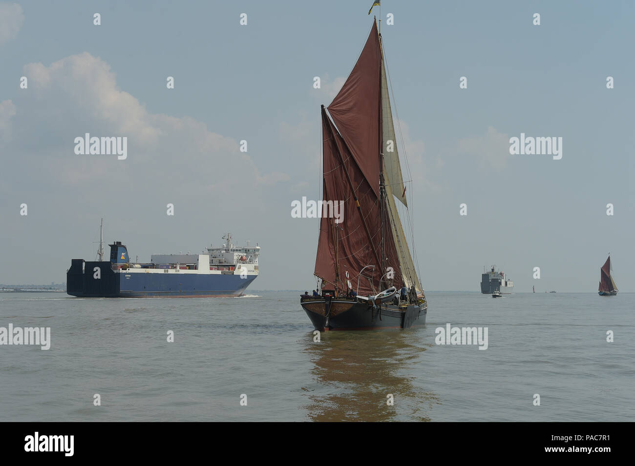 The 2018 Thames Barge race run by the association of Bargeman. The race ...