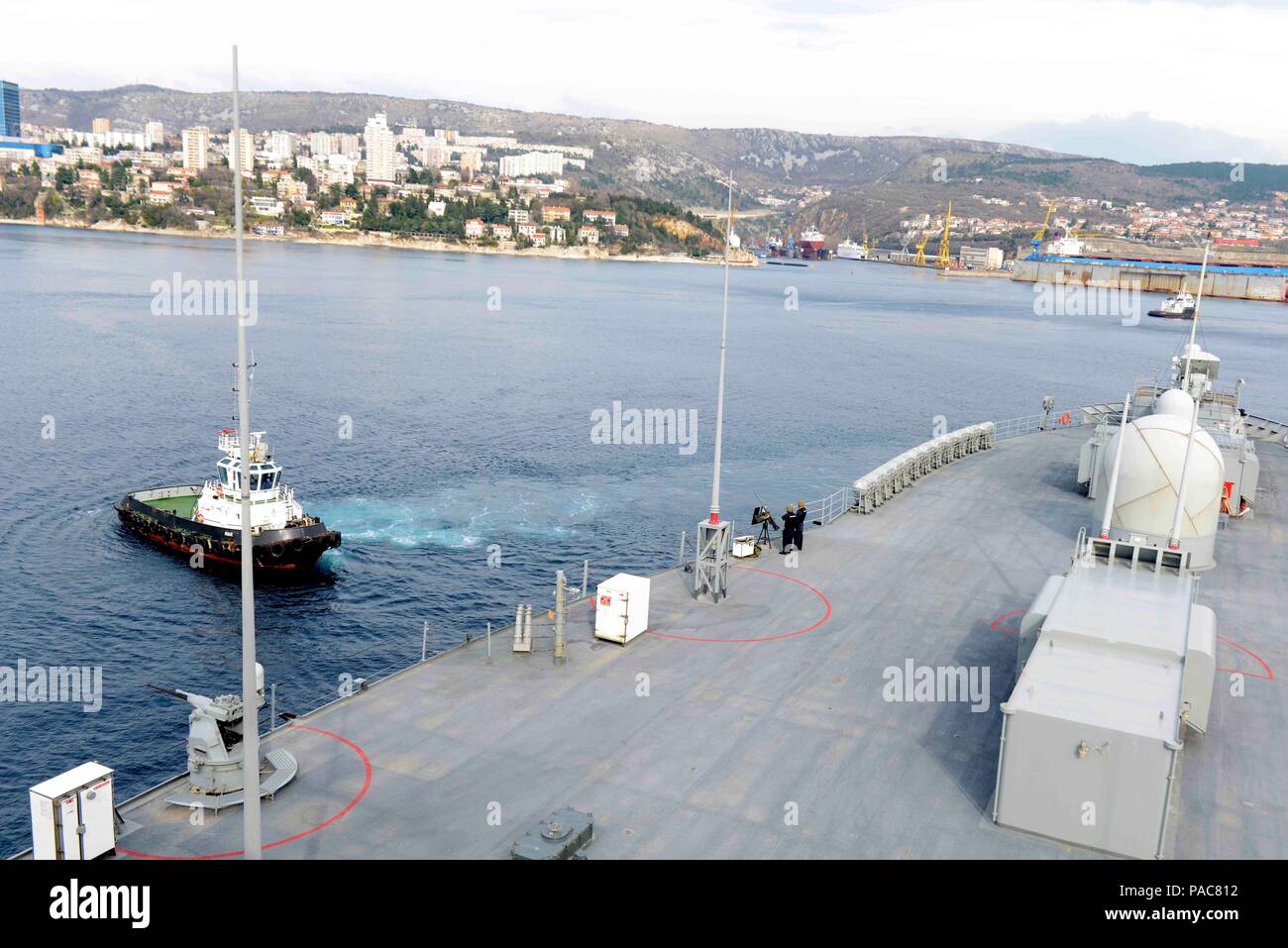 USS Mount Whitney (LCC 20) arrives in Rijeka, Croatia, for scheduled ...