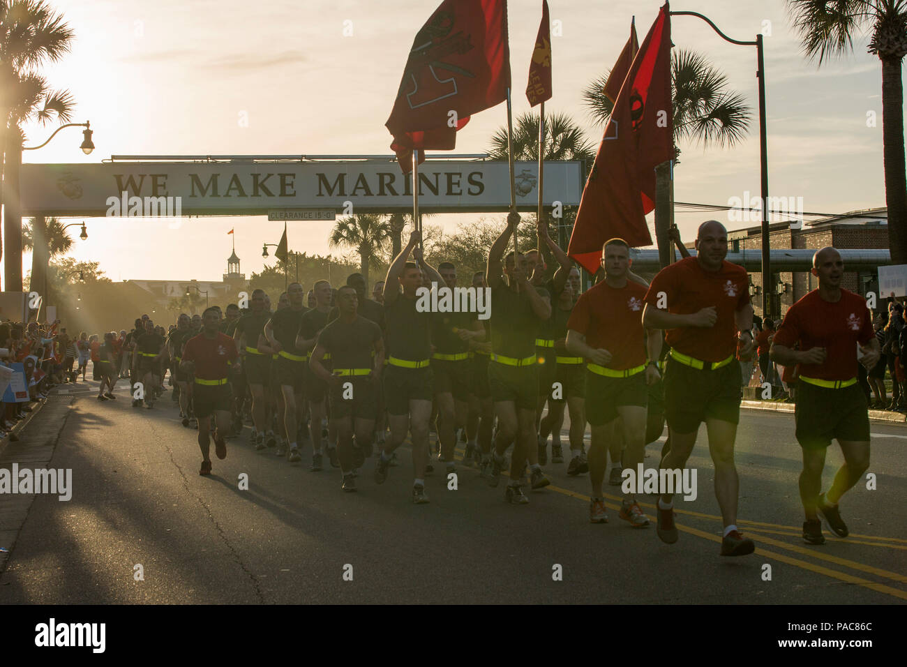 Parris island marine sign hi-res stock photography and images - Alamy
