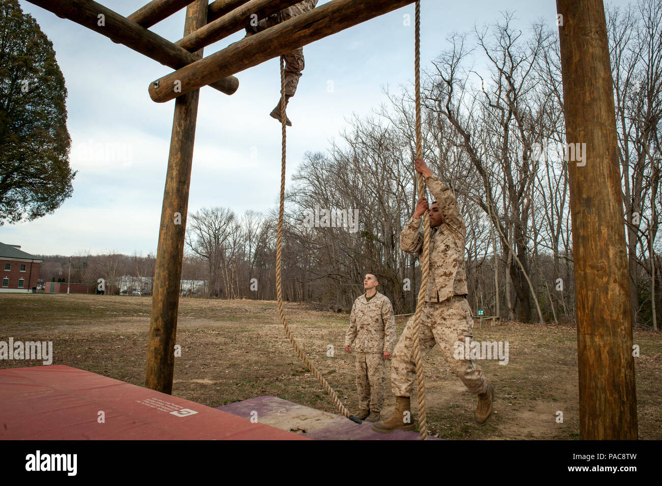 Tarzan swing obstacle hi-res stock photography and images - Alamy