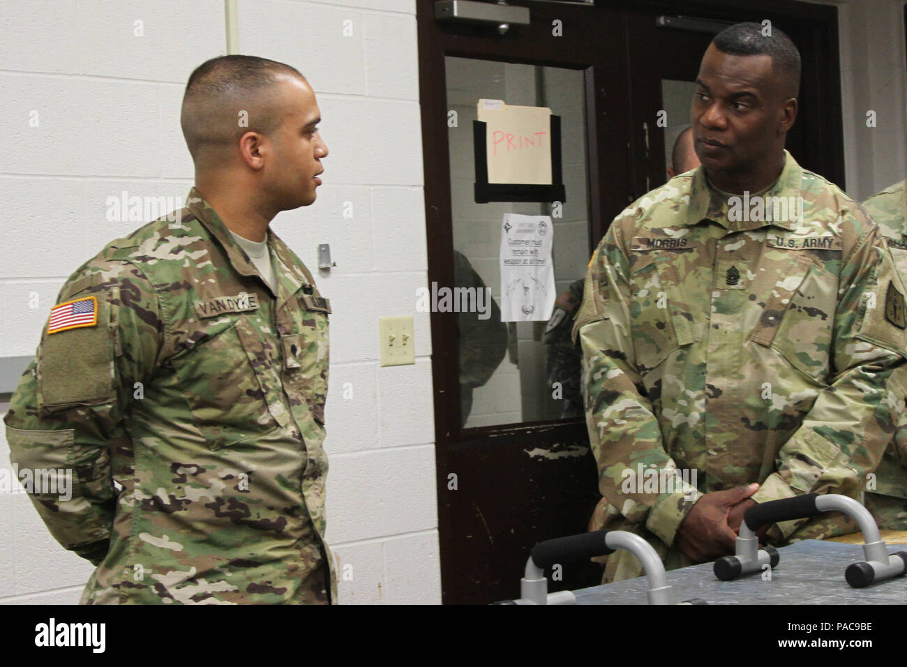 Spc. Christian Vandyke, a small arms/artillery repairer with the 584th ...