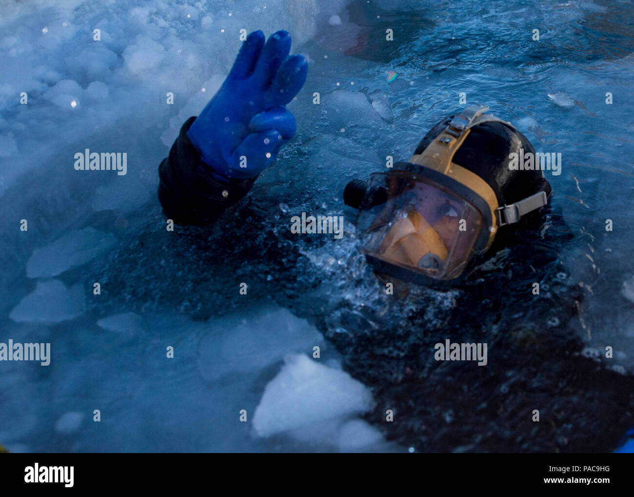 160310-N-QA919-395 Arctic Circle (March 10, 2016) - Coast Guard Diver ...